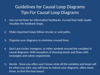 System Thinking & Causal Loop Diagrams and guidelines for their ...