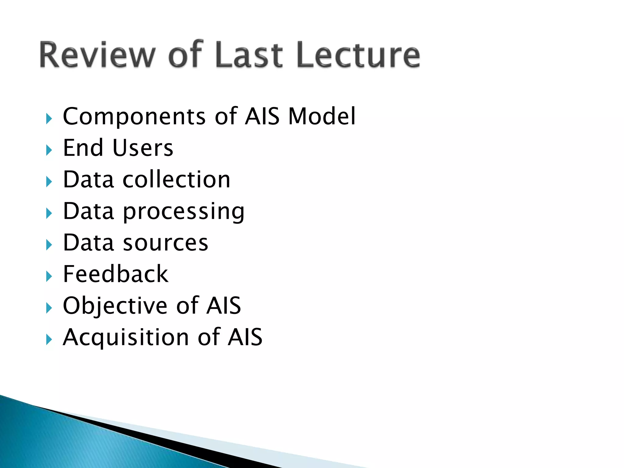Lecture 6 evolution of ais chapter 1 jamed a hall | PPTX