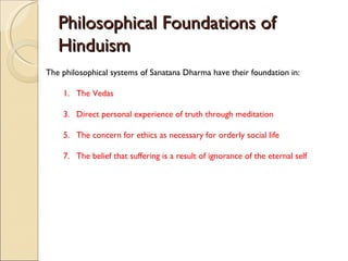 Foundations of Hinduism | PPT