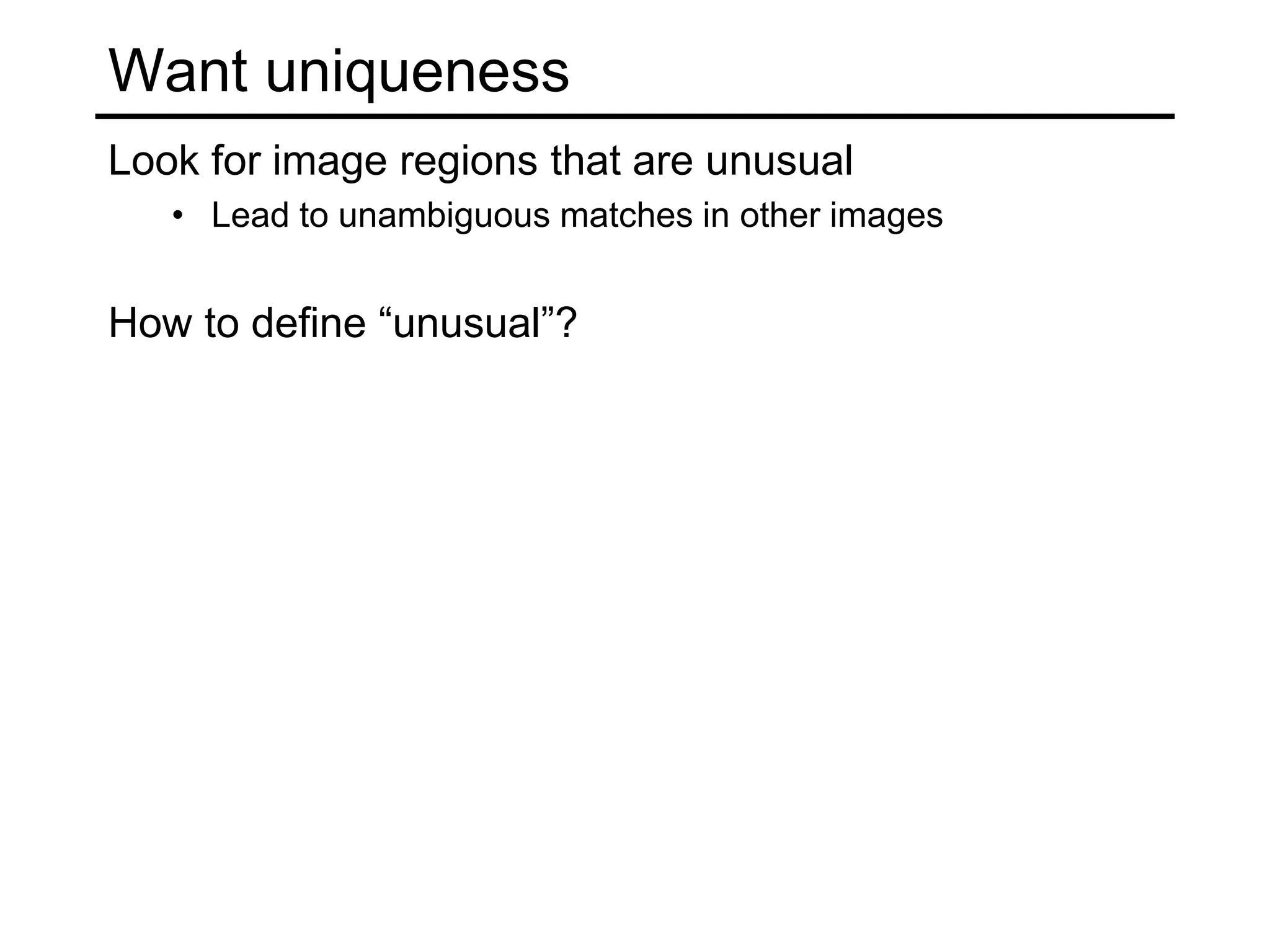 Lecture 6 Computer Vision Features Descriptors Matching Pdf
