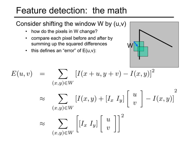 Lecture 6-computer vision features descriptors matching | PDF