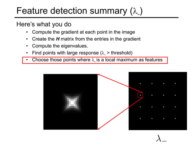 Lecture 6-computer vision features descriptors matching | PDF