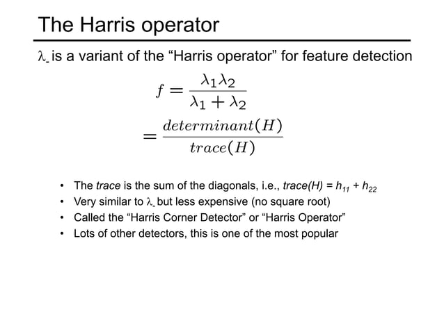 Lecture 6-computer vision features descriptors matching | PDF