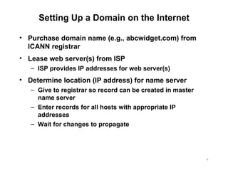 Lecture 6 | PPT | Web Hosting | Internet