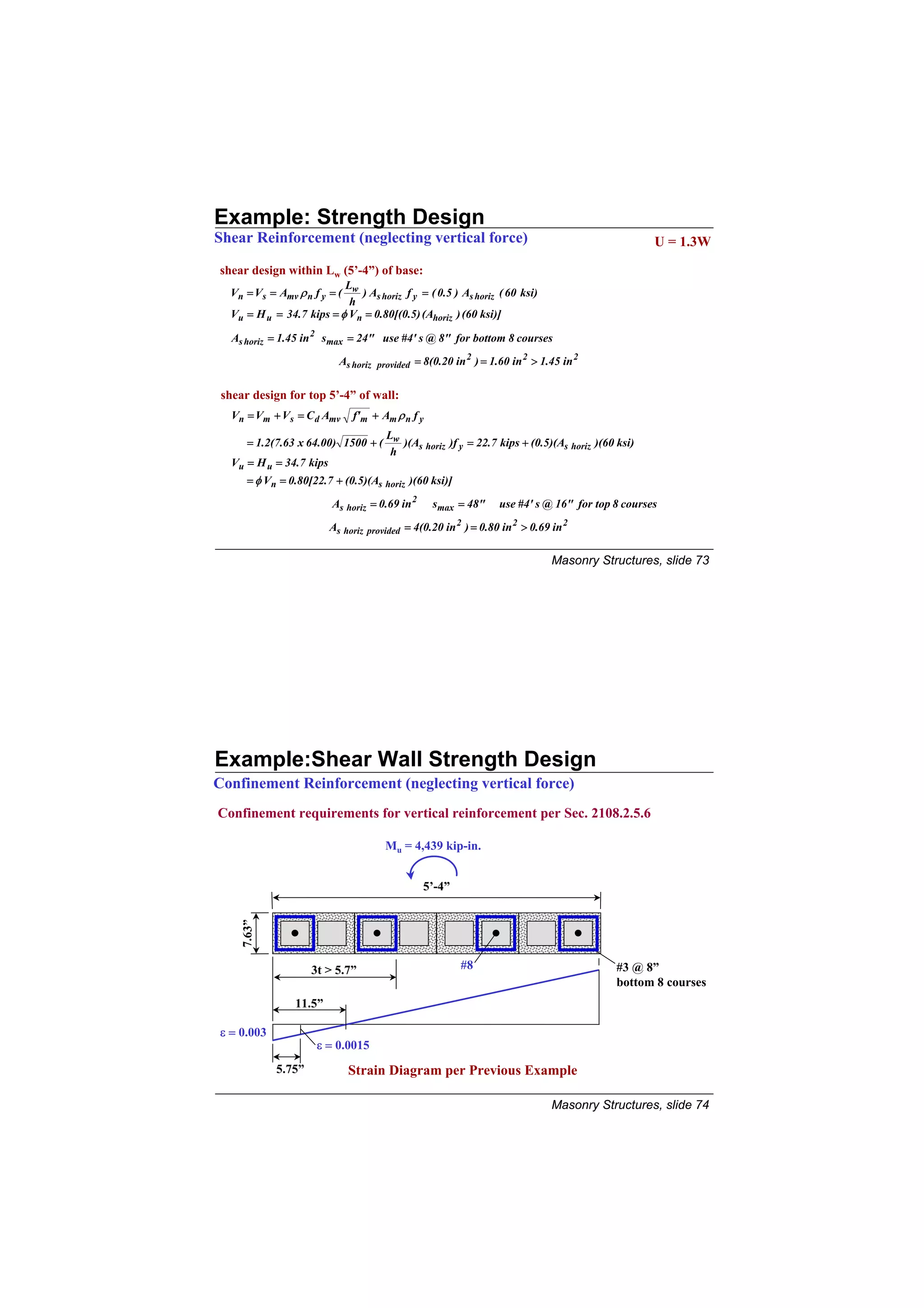 Lecture 6 7 Rm Shear Walls | PDF