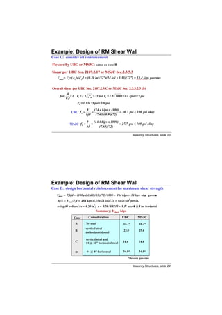 Lecture 6 7 Rm Shear Walls | PDF