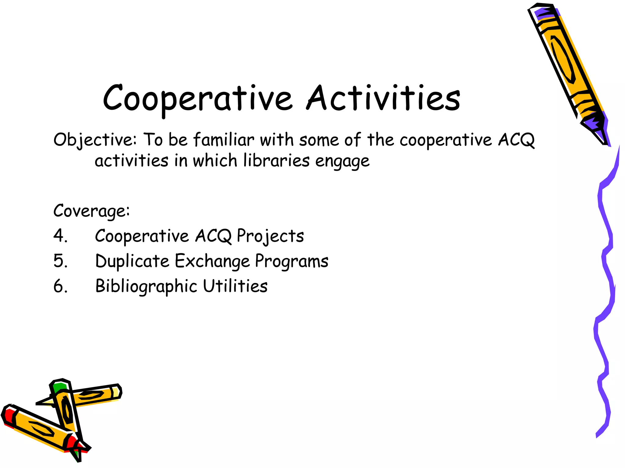Lecture 6a: Cooperative Activities | PPT