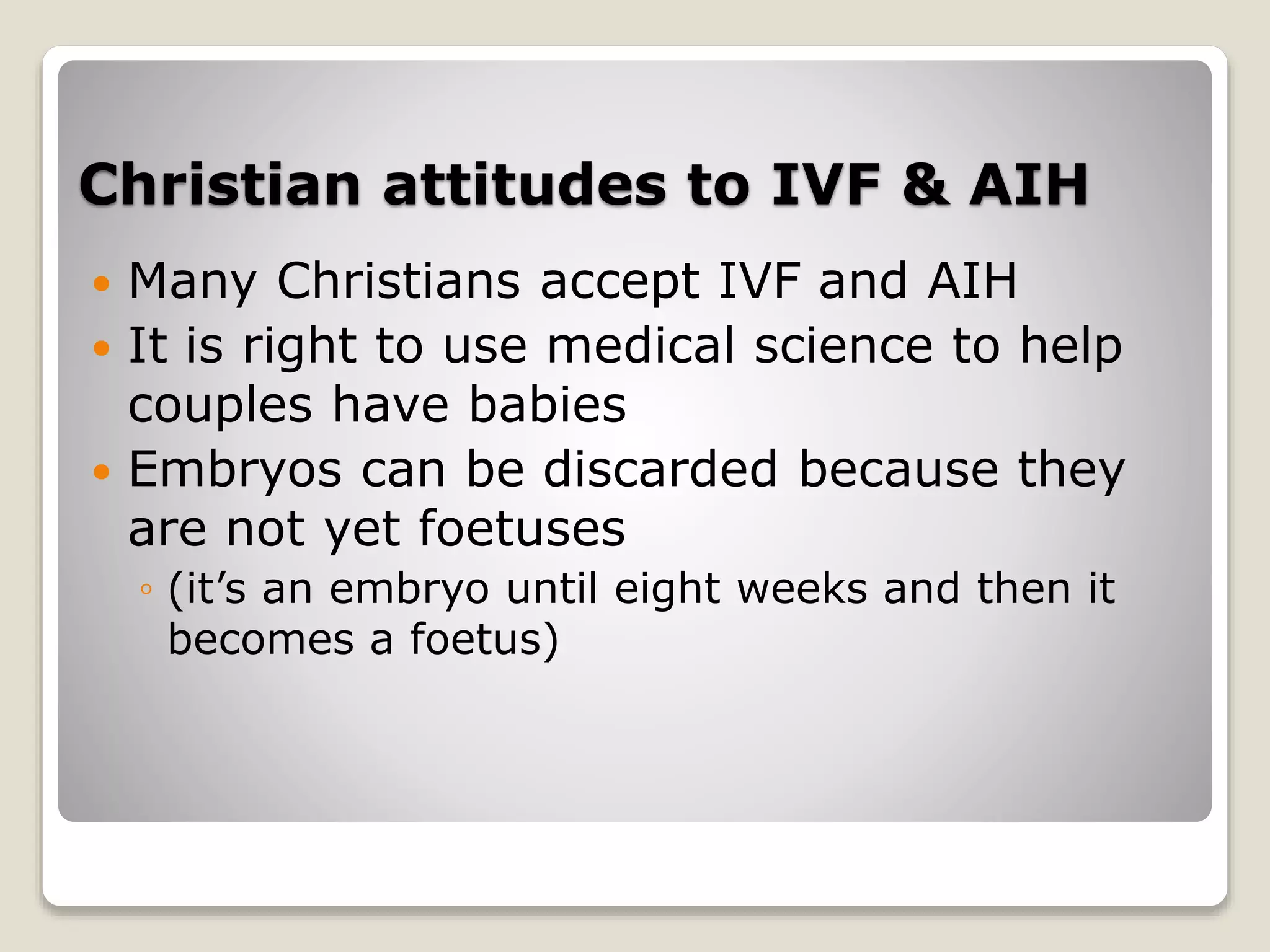 Lecture 6: Christianity - Bioethics | PPT