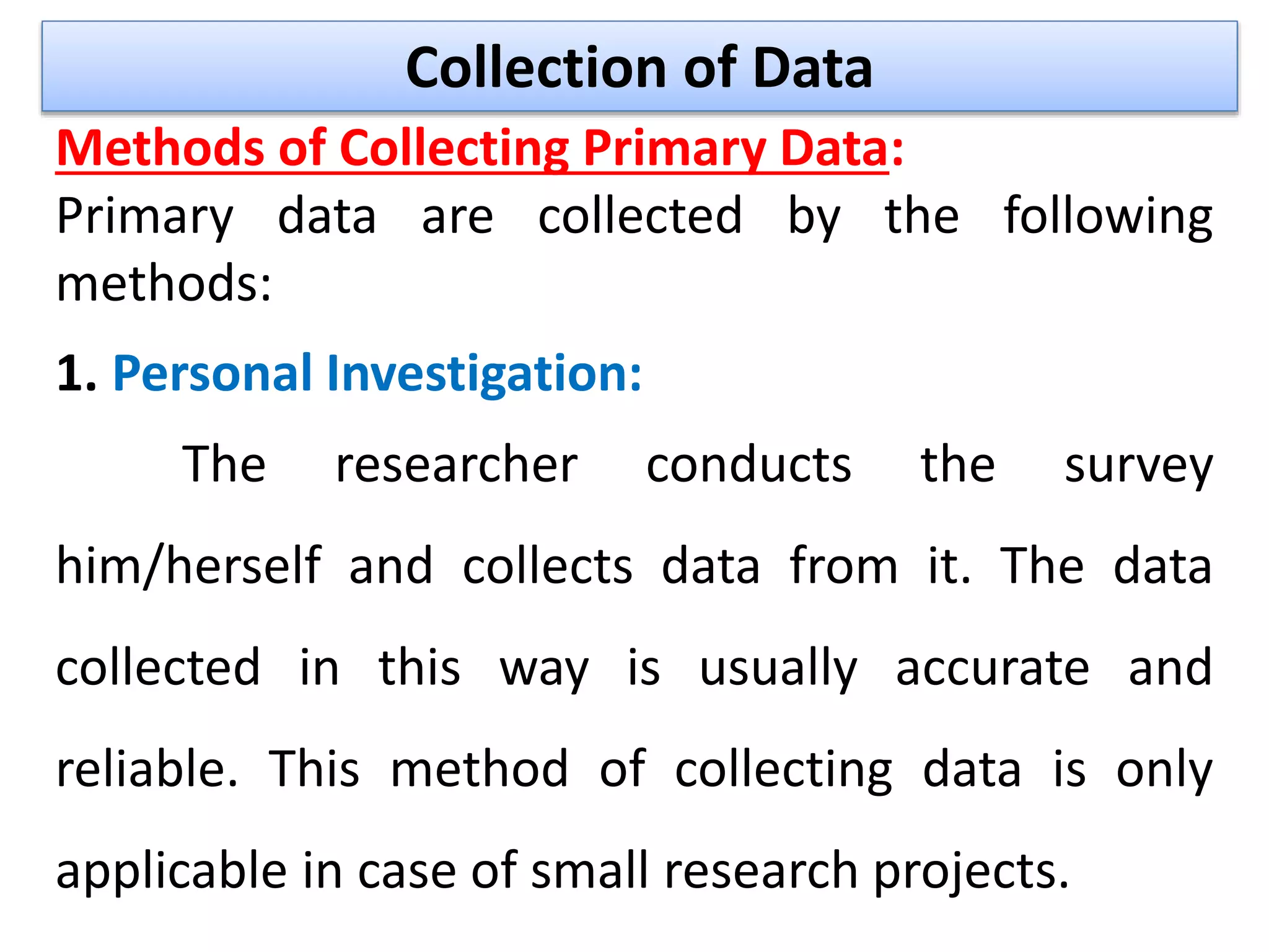 Collection & Editing of data | PPTX