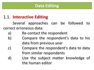 Collection & Editing of data | PPTX