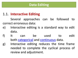 Collection & Editing of data | PPTX