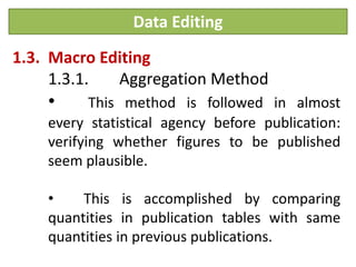 Collection & Editing of data | PPTX