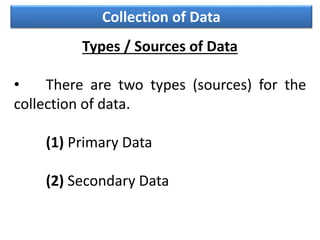 Collection & Editing of data | PPTX