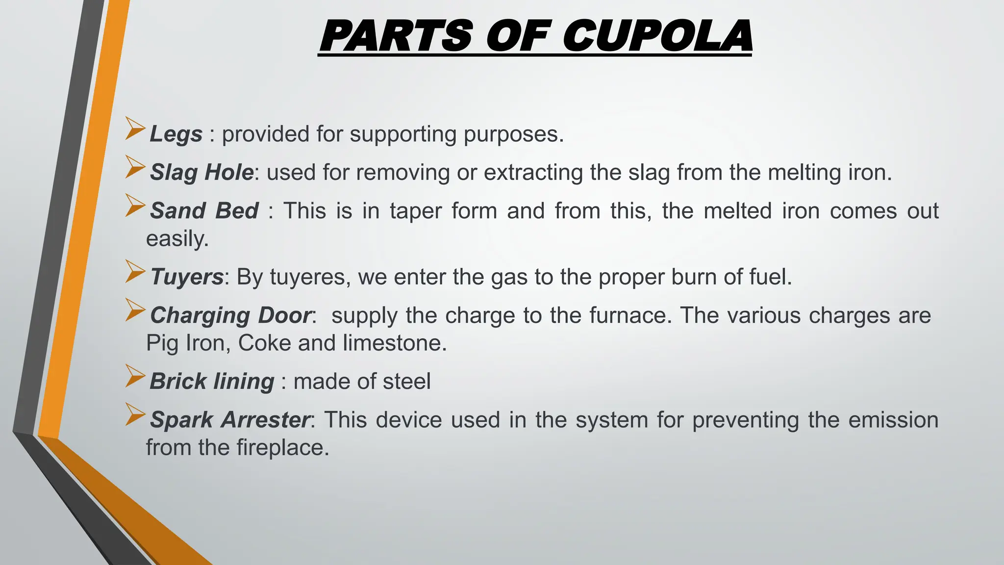 Lecture-6 CUPOLA FURNACE.pptx diagram chemical reaction | PPTX