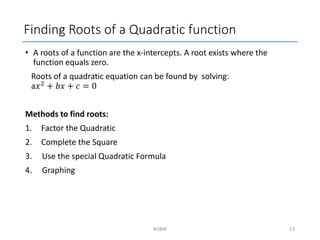 Lecture 6 (factorizing quadratic functions) | PPT