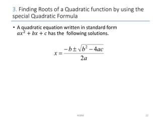 Lecture 6 (factorizing quadratic functions) | PPT