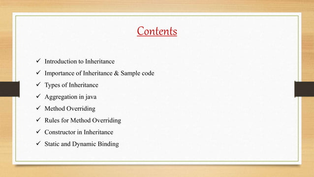Lecture 6 inheritance | PPT