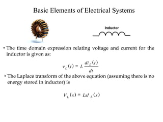 Lecture 6 modelling-of_electrical__electronic_systems | PPTX
