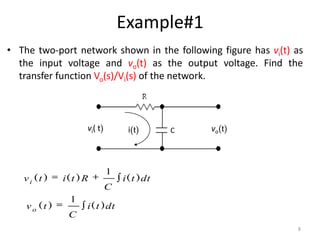 Lecture 6 modelling-of_electrical__electronic_systems | PPTX