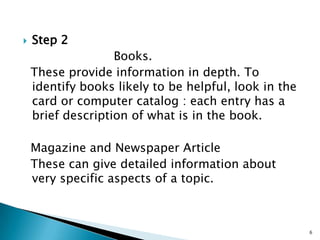 Lecture 6 research report | PPTX