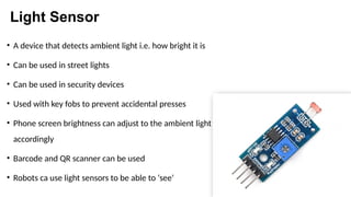 Lecture-6 Sensor from the output device from computer science | PPTX