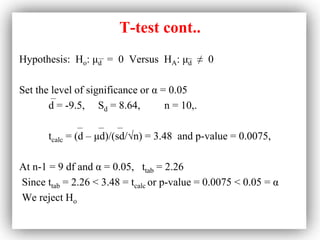 Lecture-6 (t-test and one way ANOVA.ppt