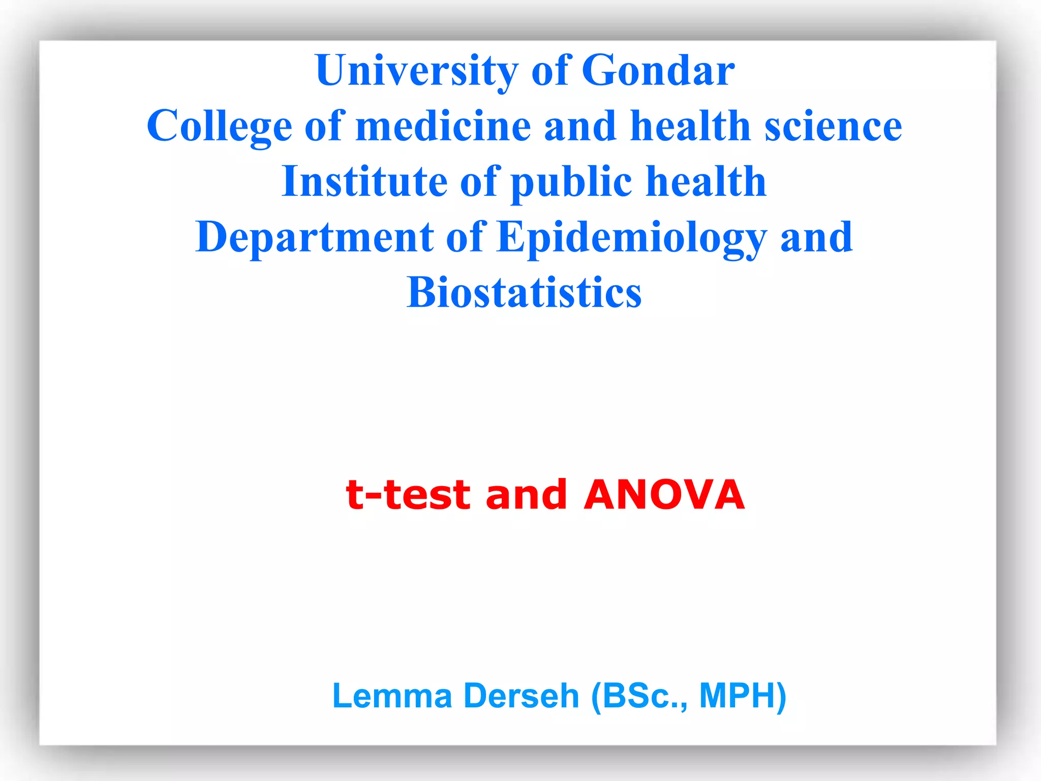 Lecture-6 (t-test and one way ANOVA.ppt
