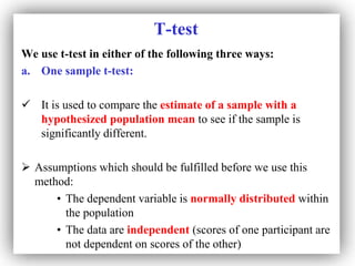 Lecture-6 (t-test and one way ANOVA.ppt