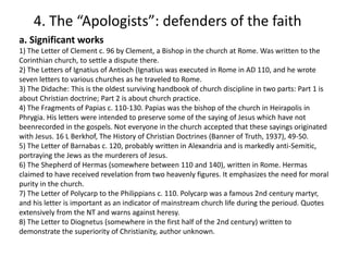 Lecture 6: The Second Century: The Era of the Apostolic Fathers | PPTX