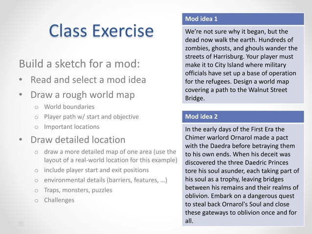 Intro to Game Modding - Lecture 7 | PPT