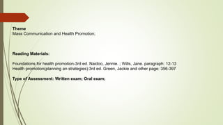 Health promotion | PPT