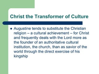 Lecture 7- Christ the Transformer of the Culture | PPSX