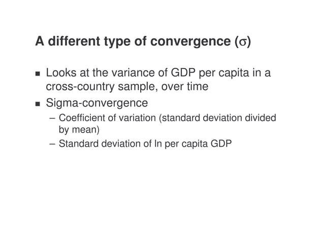 Lecture 7 - Endogenous growth theory