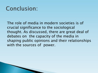 Lecture 7. the media and social theory | PPTX