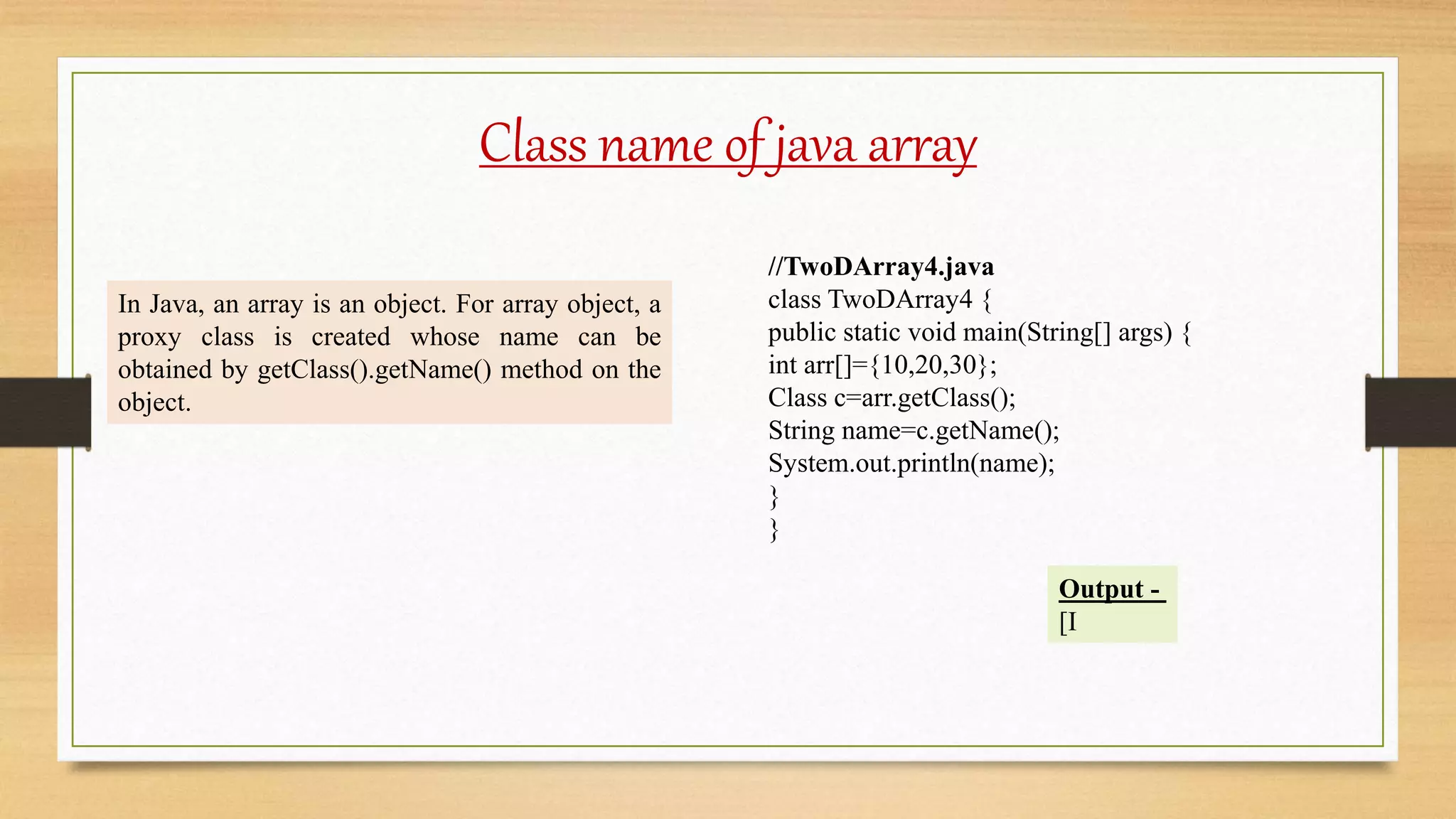 Lecture 7 arrays | PPTX Lecture 7 arrays | PPTX