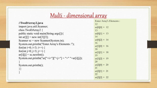 Lecture 7 arrays | PPTX