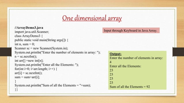Lecture 7 arrays | PPTX