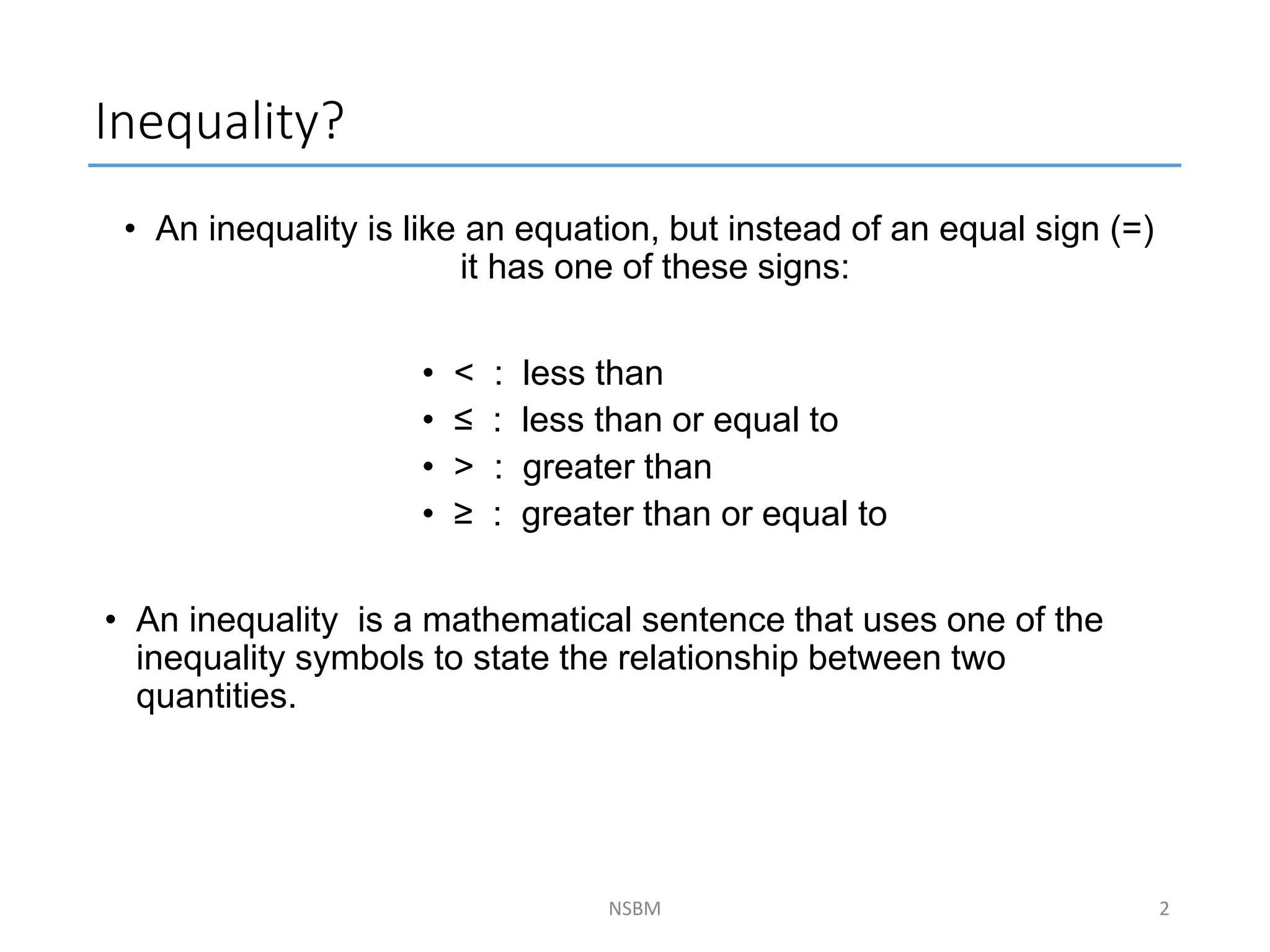 Lecture 7 (inequalities) | PPTX