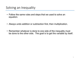 Lecture 7 (inequalities) | PPTX