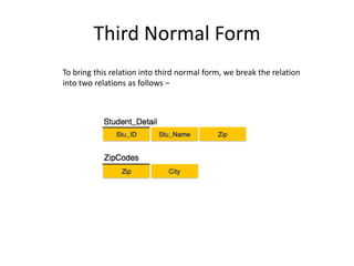 Database Normalisation | PPTX