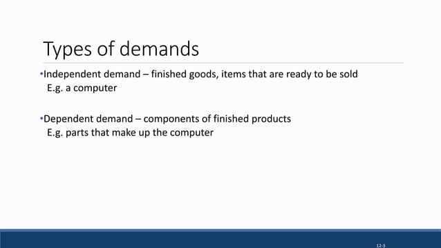 Crash course Planning and managing inventory ppt | PPT