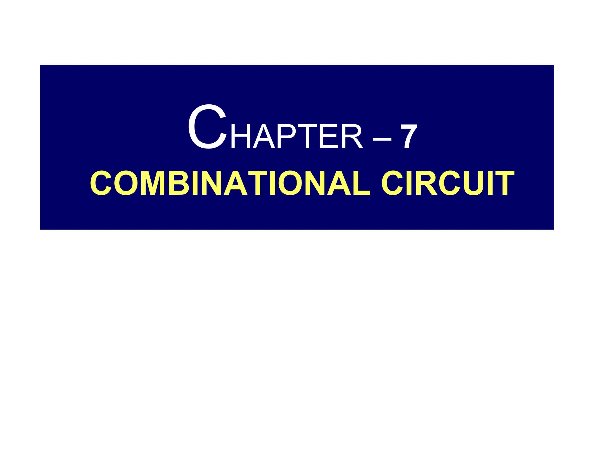 combinational circuit-Half Adder ,full Adder | PDF