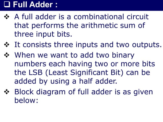 combinational circuit-Half Adder ,full Adder | PDF | Programming Languages | Computing