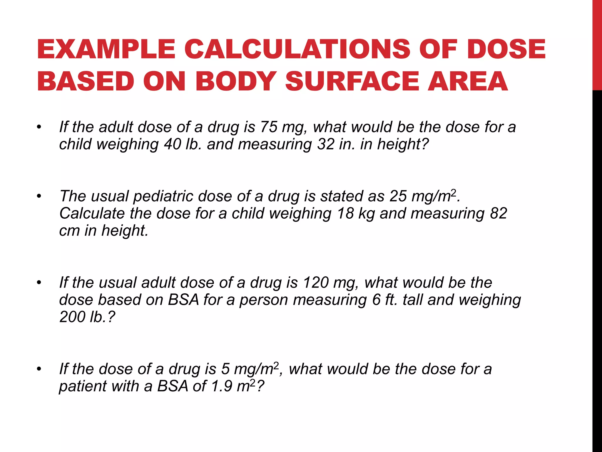 Calculations of Doses | PDF