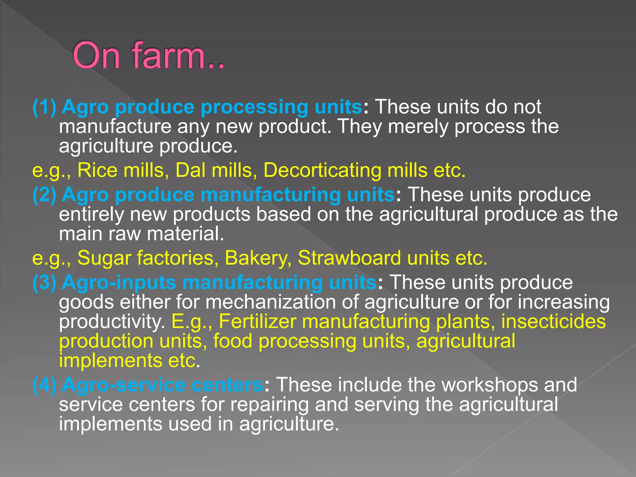 AGRI-ENTREPRENEURSHIP - Need, Scope ,Areas | PPTX