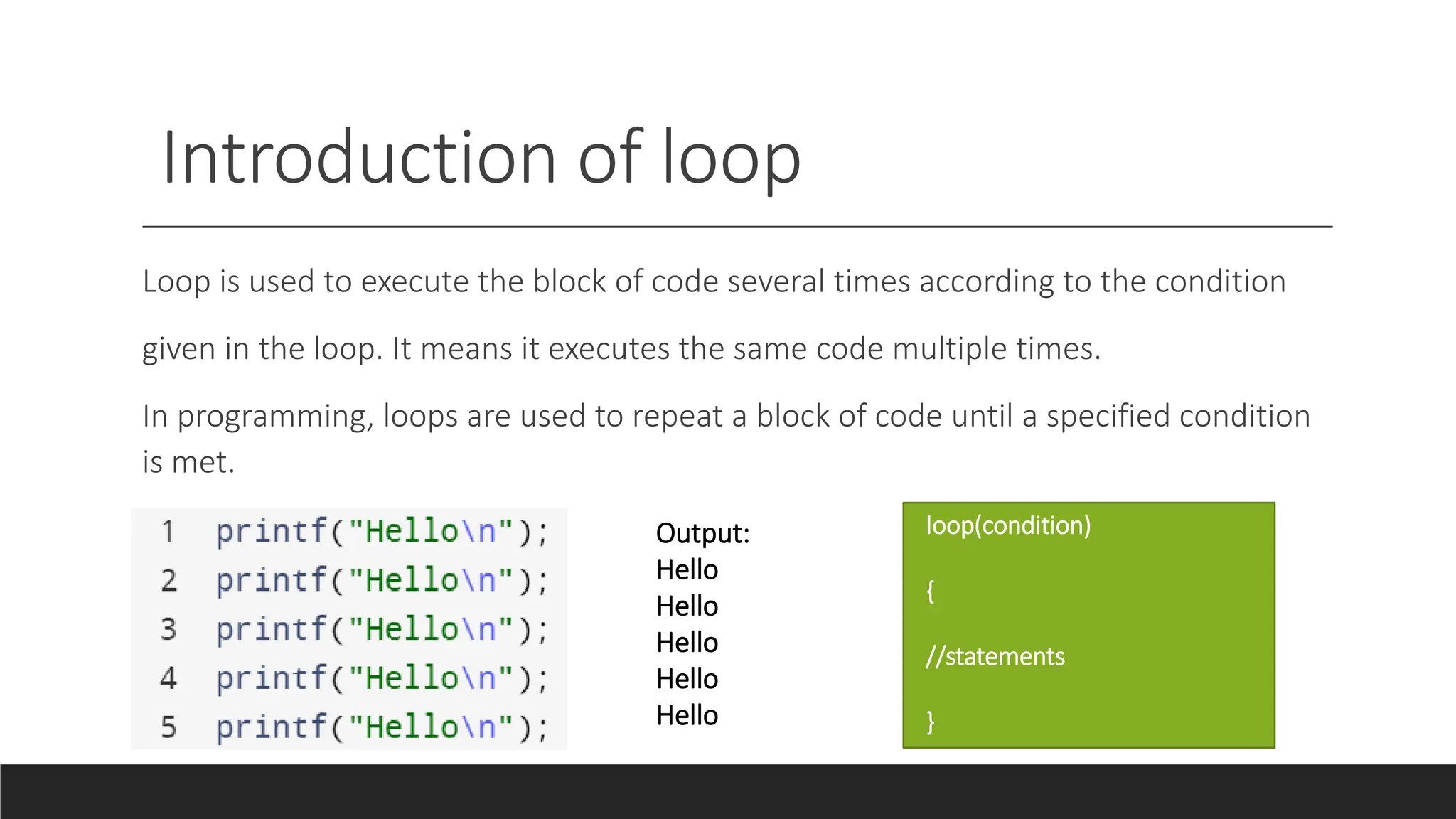 Lecture On Loop While Loop For Loop Program Ppt 7934