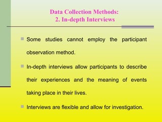 Qualitative Data Collection Methods