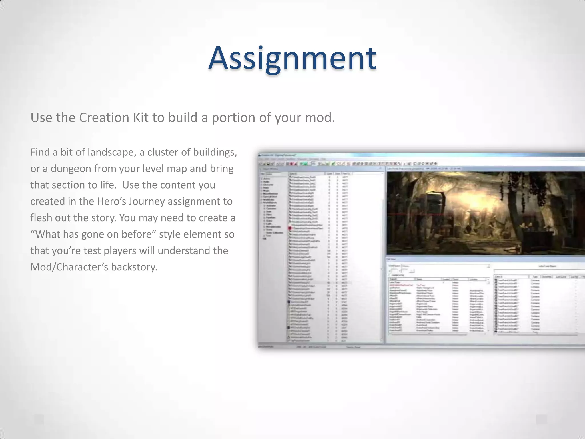 Intro to Game Modding - Lecture 8 | PPT