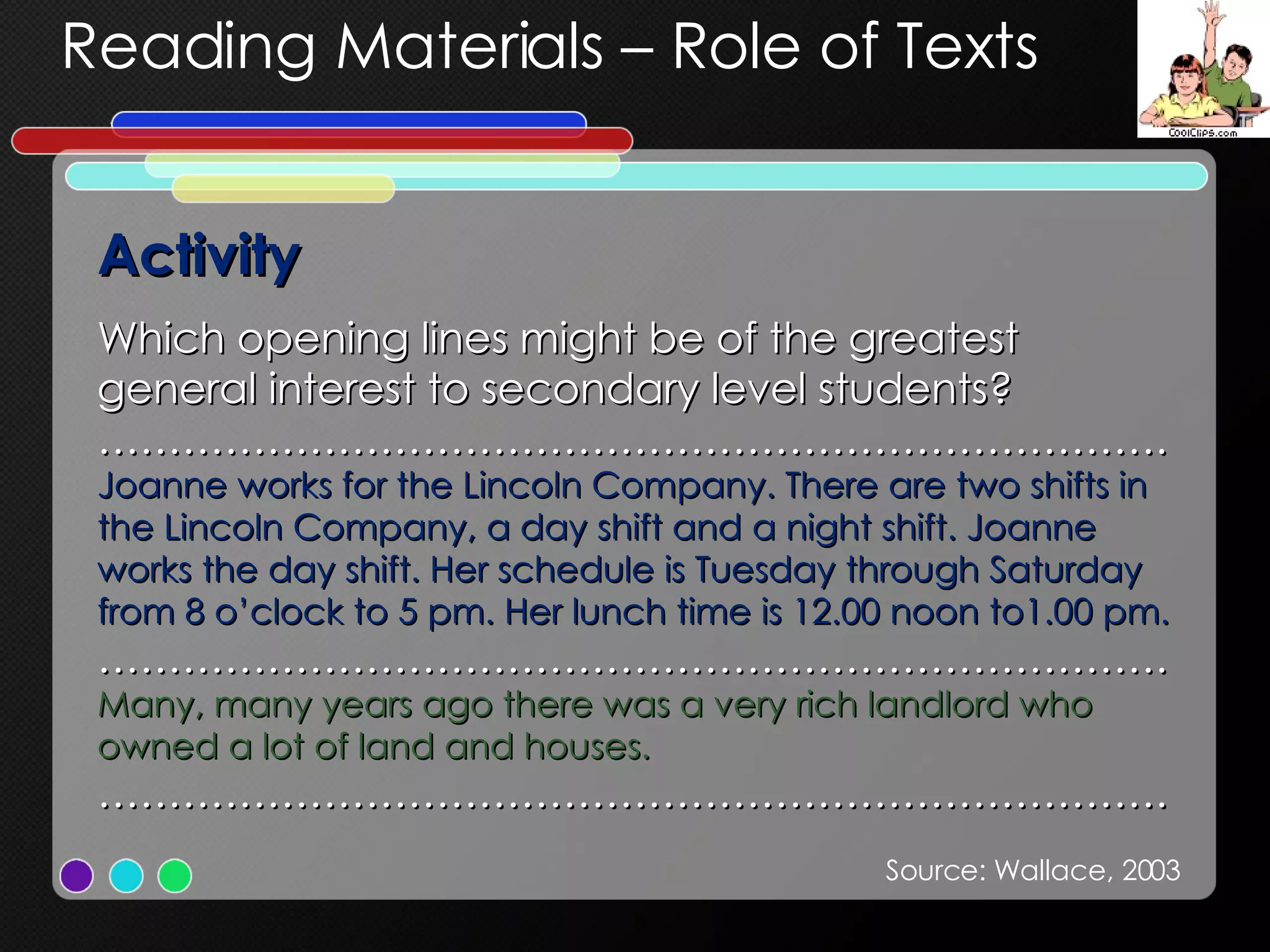Lecture 8 Reading Materials | PPT