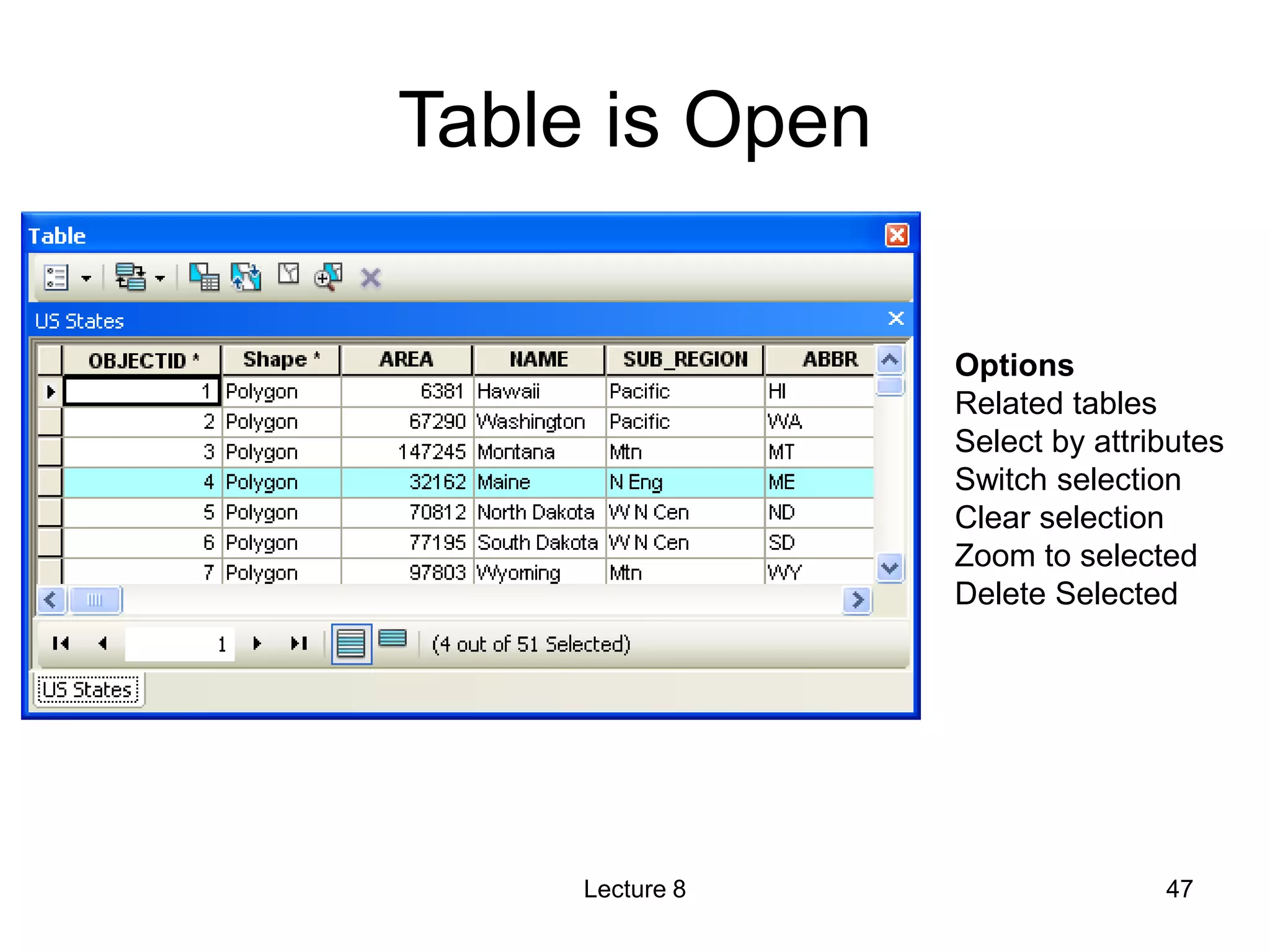 Lecture 8 The Gis Database Part 1ppt Databases Computer Software